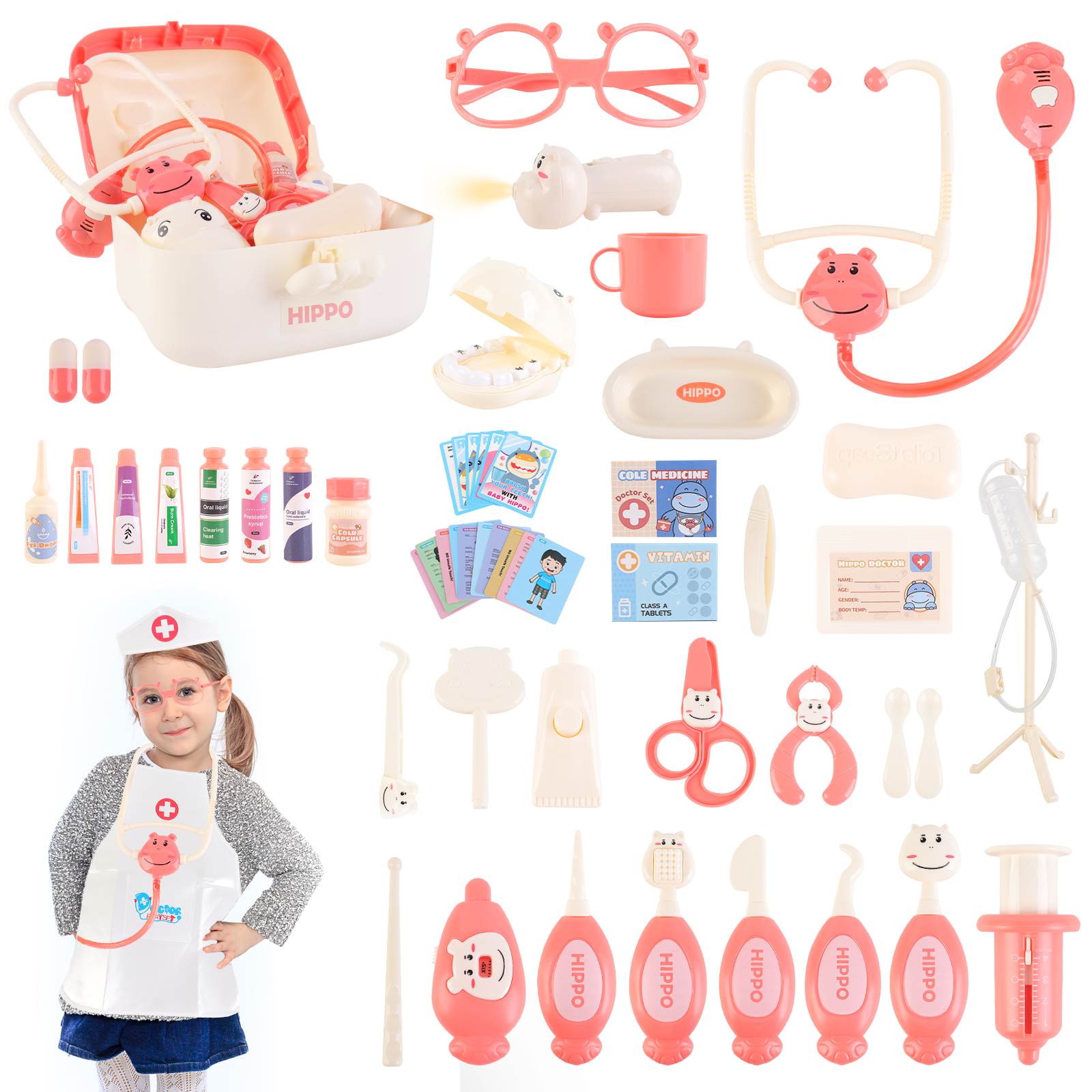 Interactive Kids Doctor Set with Lights & Sounds: Educational Medical ...