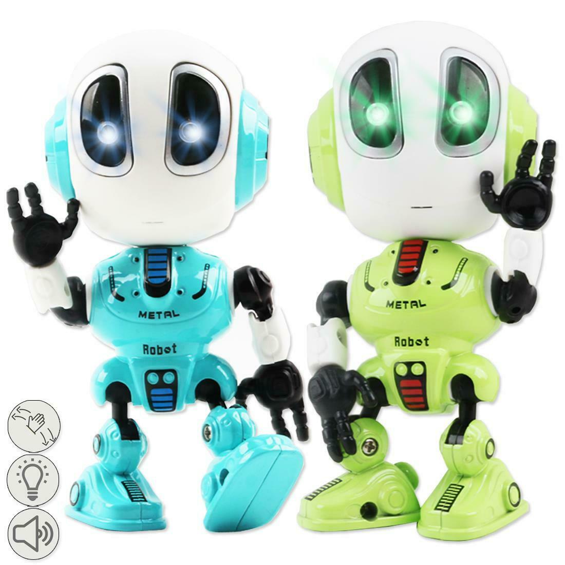 Mini Diecast Robot Toy with Touch Sensitive & Alien Voice Function (2 ...